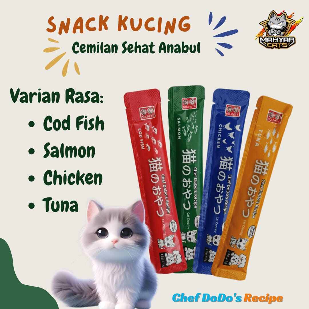 CAT FOOD snack hewan peliharaan cat strip 15g/strip kucing kecil dan ...