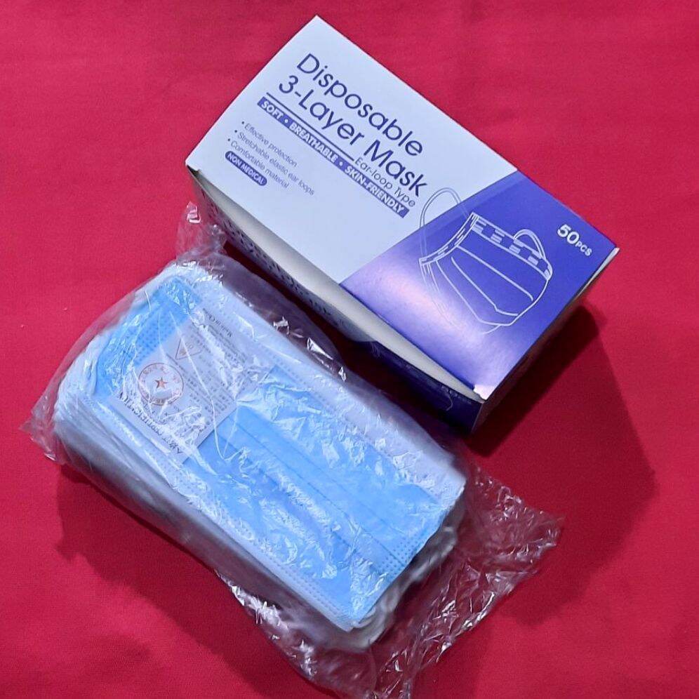 MASKER BOX 3 PLY MASKER PENUTUP WAJAH ( ISI 50 PCS ) | Lazada Indonesia