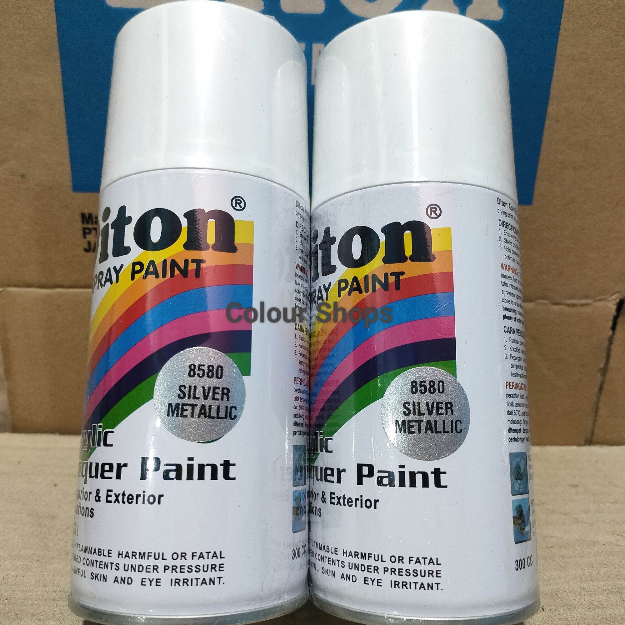 Pilok Pilox Cat Semprot Diton Silver Metalic 8580 Silver Metalik 300cc ...