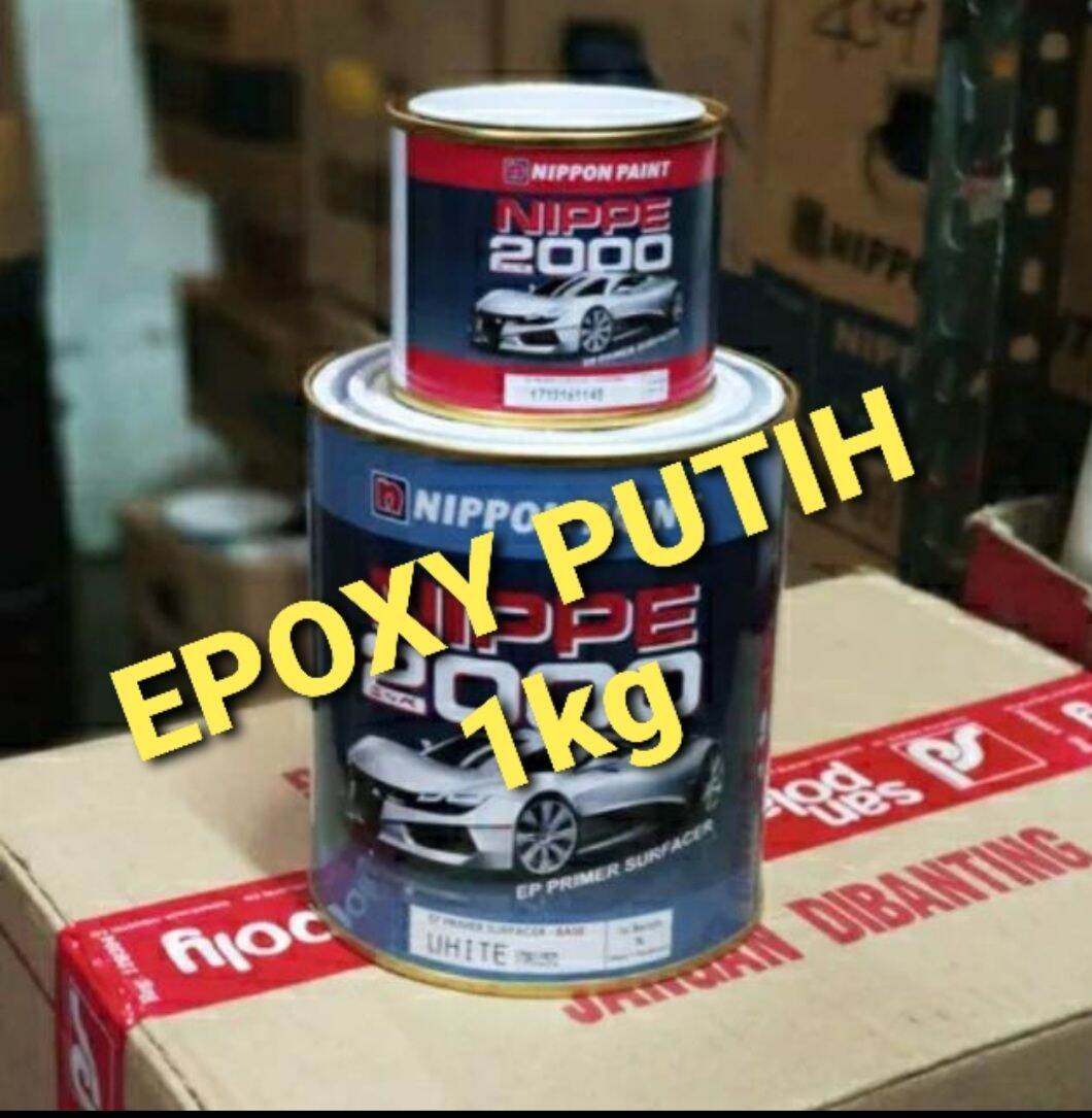 CAT NIPPE EPOXI - EPOXY PRIMER SURFACER PLUS HARDENER WARNA ABU ABU DAN ...