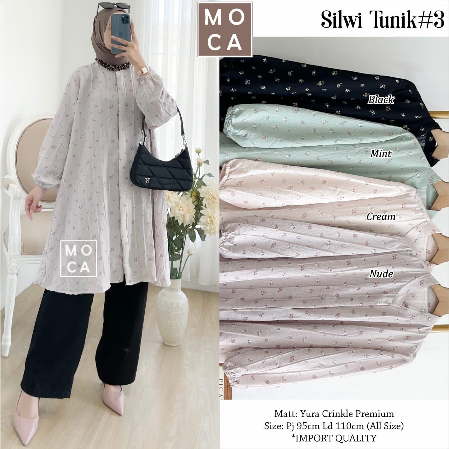 SILWI 3 TUNIK CANTIK PREMIUM BY MOCA | Lazada Indonesia