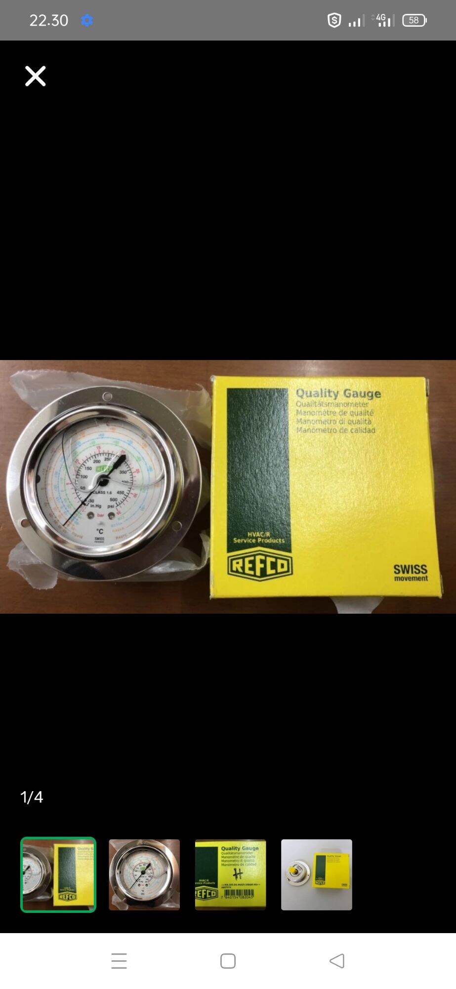 Meteran Refco High Pressure MR-305-DS / Pressure Gauge Refco With Oil | Lazada Indonesia