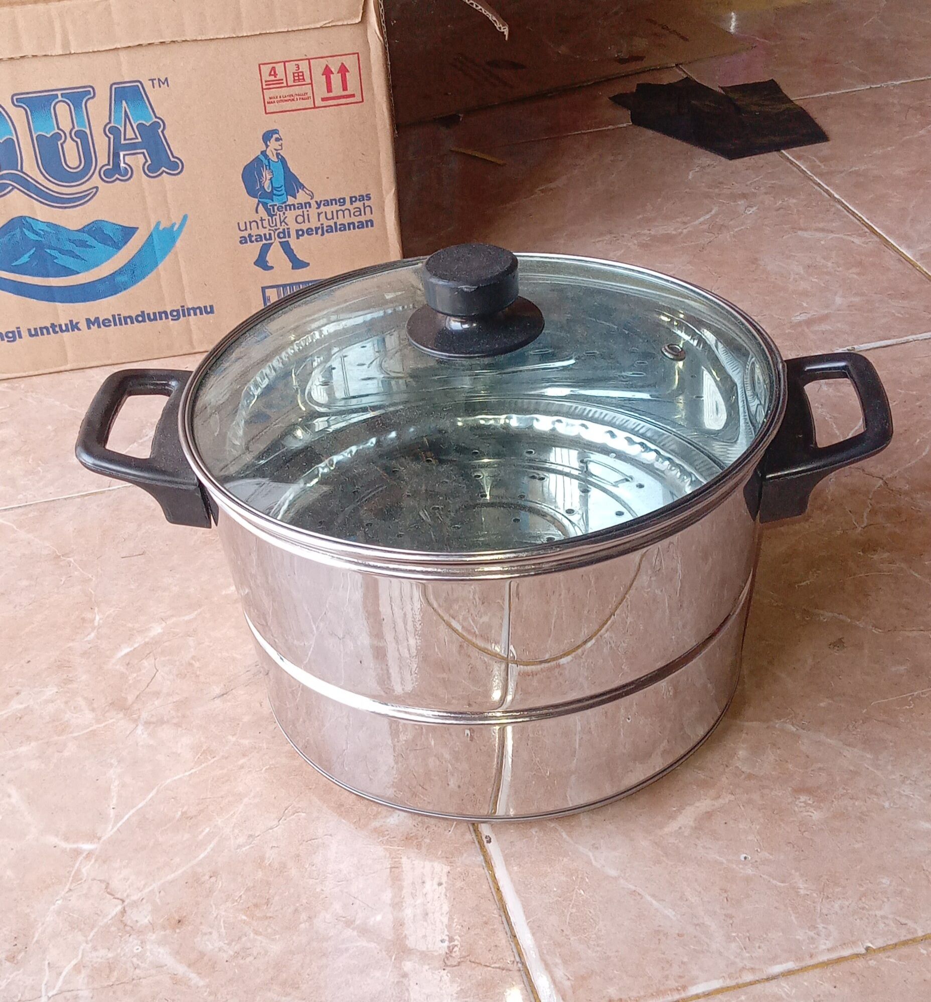 PANCI KUKUS TUTUP KACA 26 cm stenliss | Lazada Indonesia