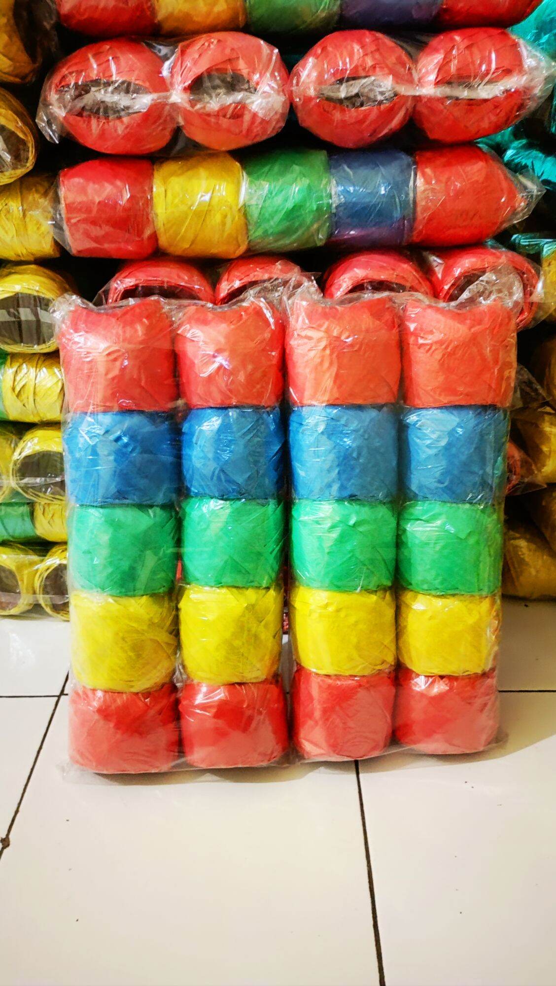 tali Rafia 1pak isi 10 roll,3 pak isi 30 roll,5pak isi 50 roll/ tali ...