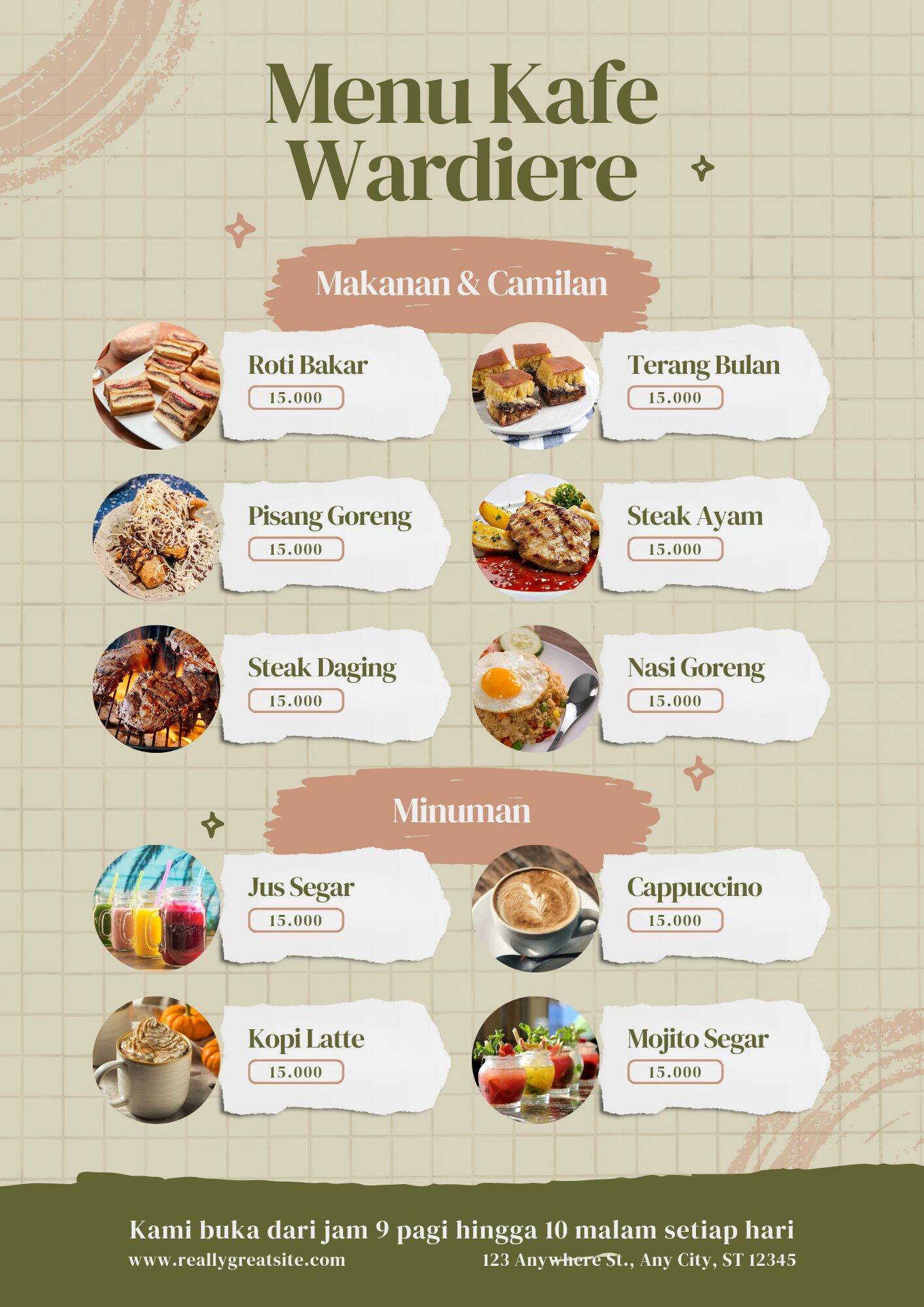 daftar menu makanan | daftar menu minuman | Lazada Indonesia