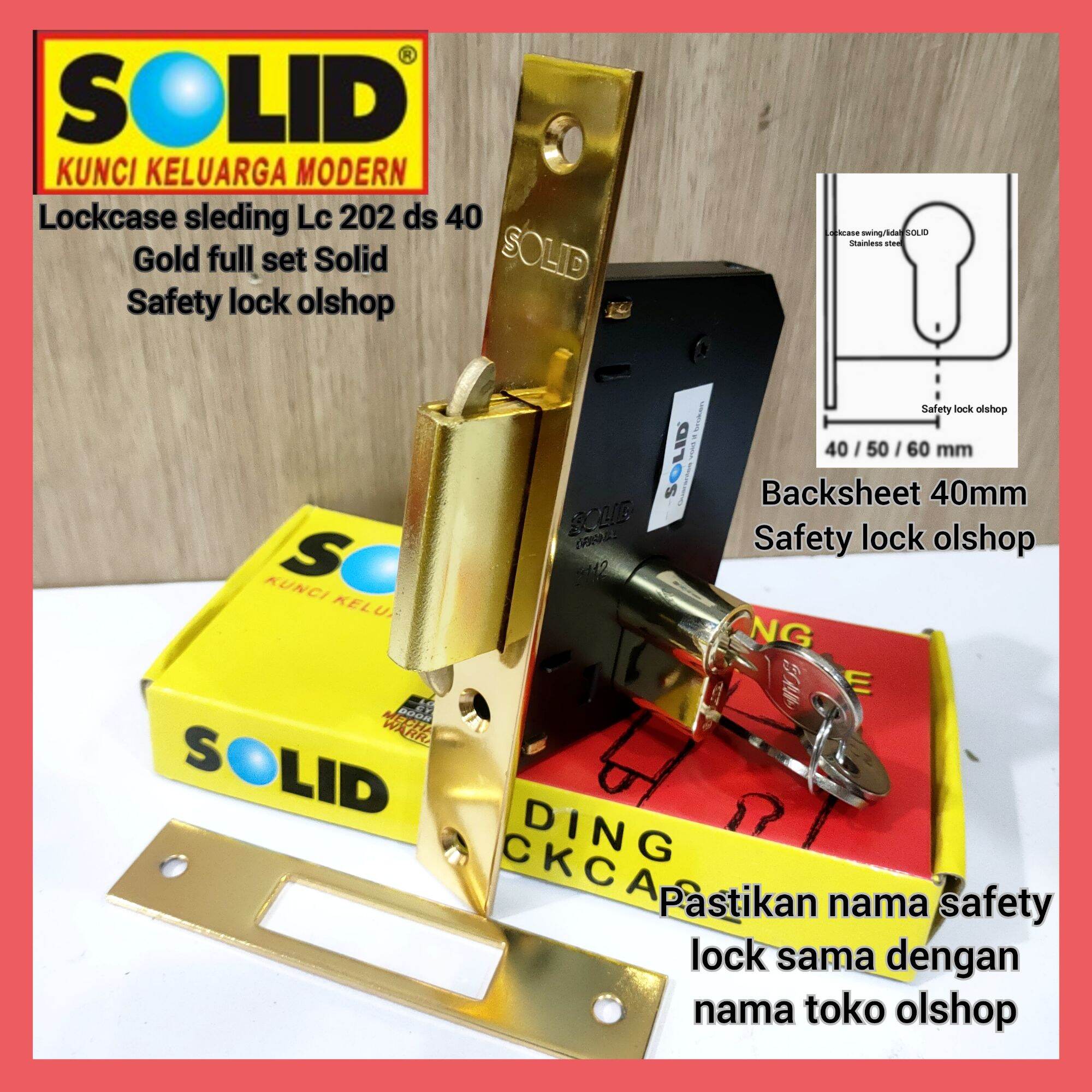 lockcase sleding LC 202 DS 40 solid | Lazada Indonesia