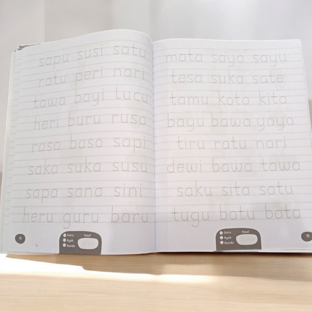 buku latihan menulis dengan rapi plus menulis tegak bersambung (19×26cm ...