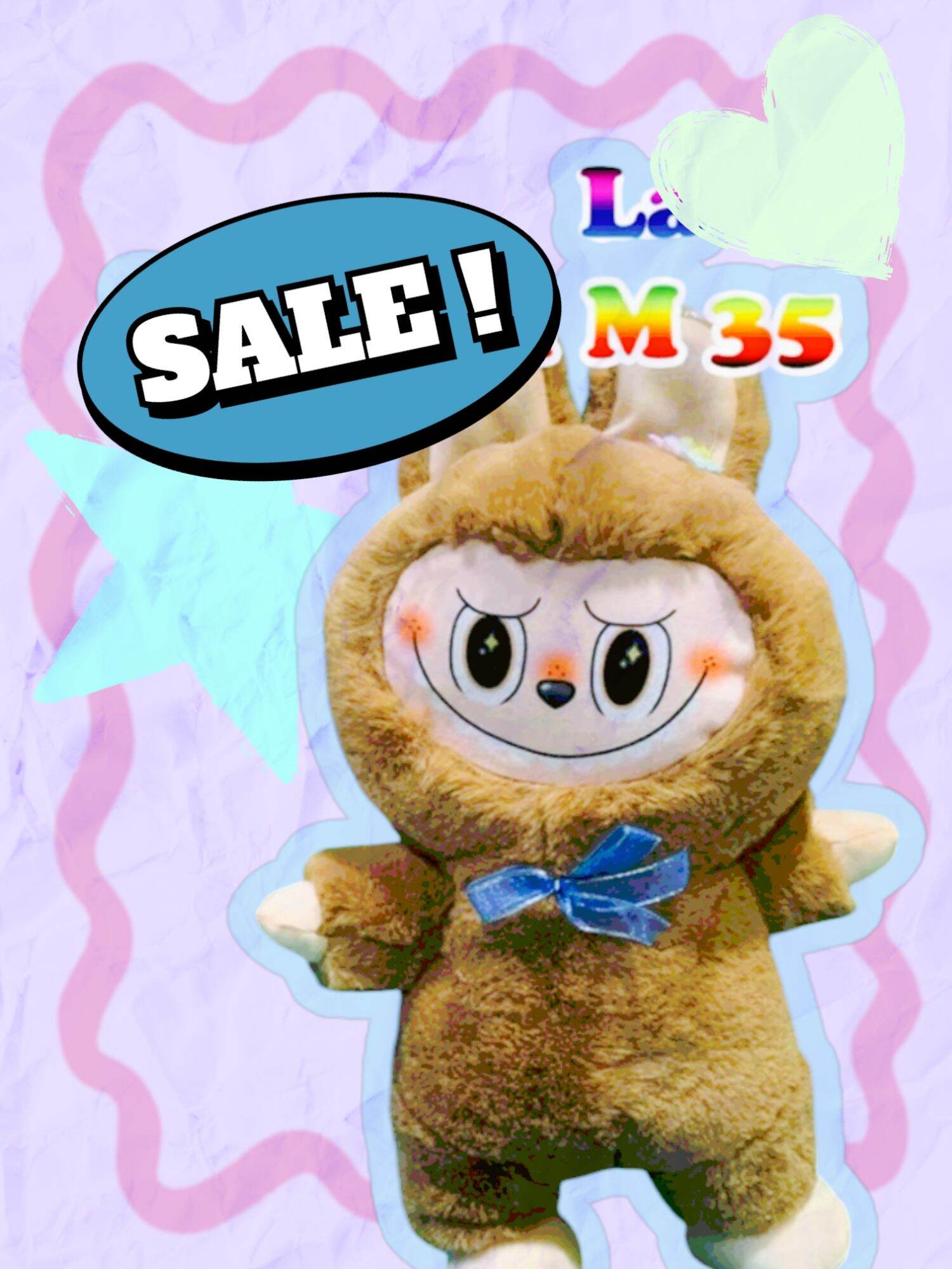 Boneka labubu ukuran kecil 35 cm | Lazada Indonesia