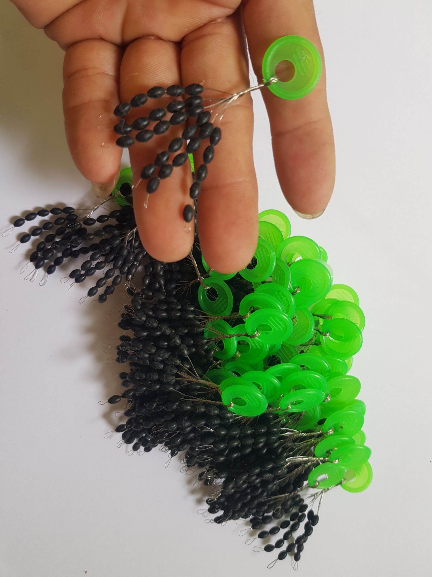 stopper pancing isi 100 pcs warna hitam tanpa kemasan | Lazada Indonesia