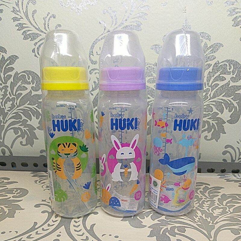 Huki Baby Botol Susu Bayi Ukuran 240 ml 120 ml 60 ml Warna Ungu Kuning ...