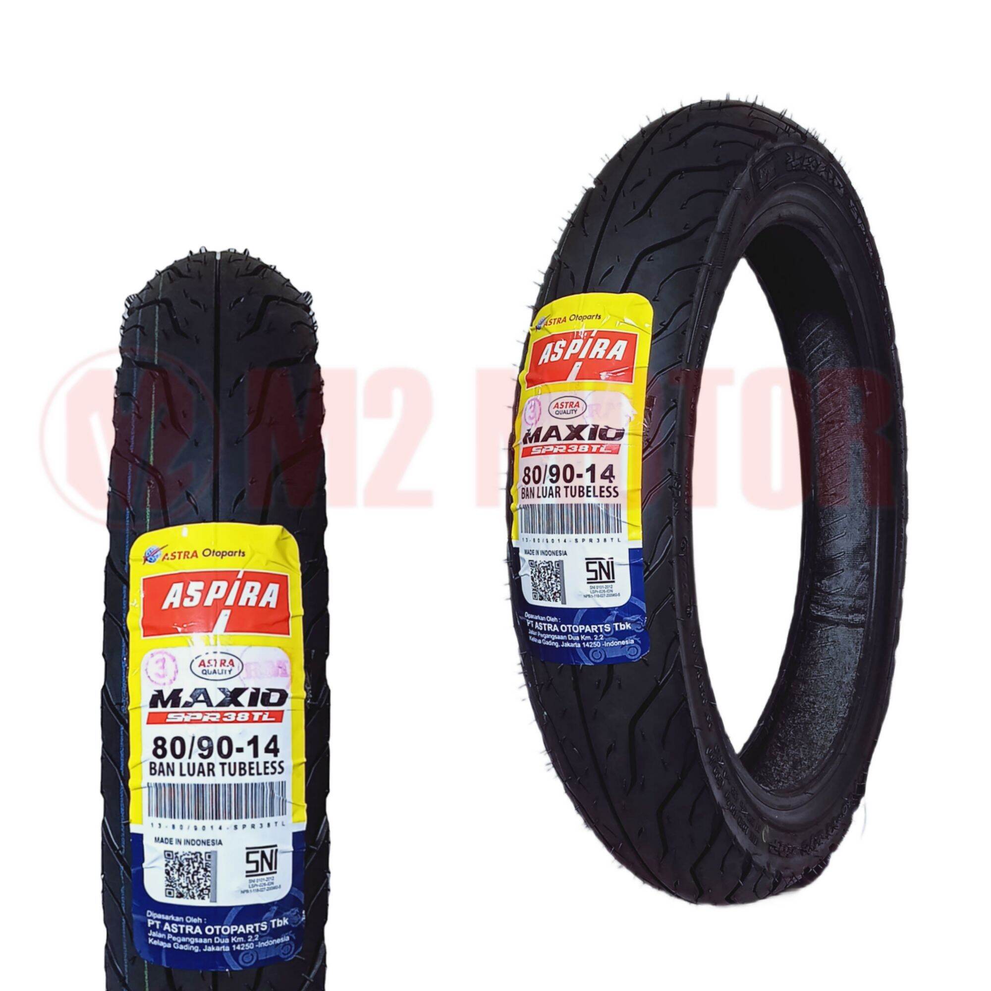 MAXIO ASPIRA 80/90-14 SPR38 TUBELESS ASTRA OTOPARTS | Lazada Indonesia