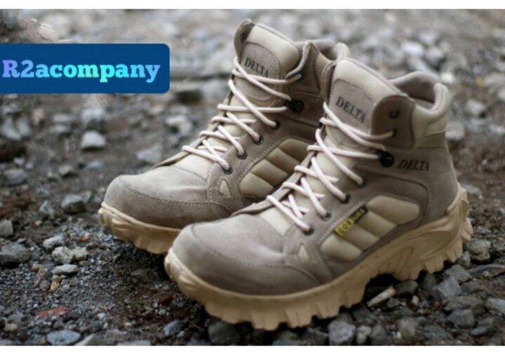 SEPATU DELTA SEPATU SAFETY PRIA SEPATU DELTA TACTICAL BOOT PRIA CREAM ...