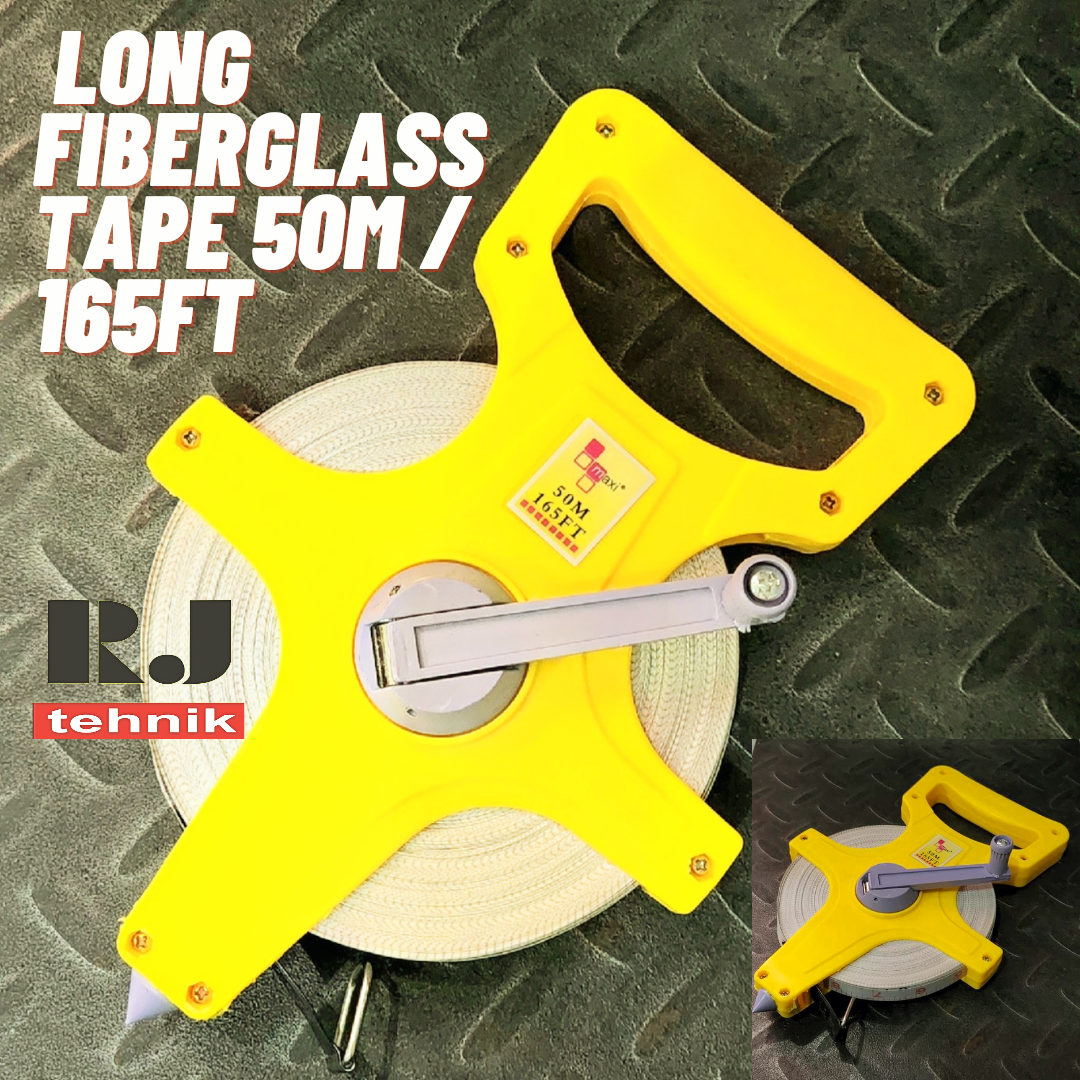 Meteran Tancap Fiber 50 Meter Gulung Rol Tanam Tanah Bangunan 50m ...