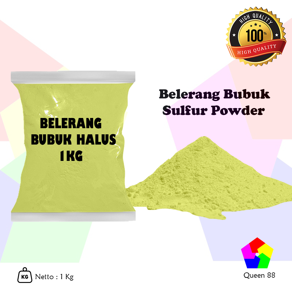 Belerang Bubuk Halus 1kg / Sulfur Powder 1kg / Belerang 1kg/ Belerang ...