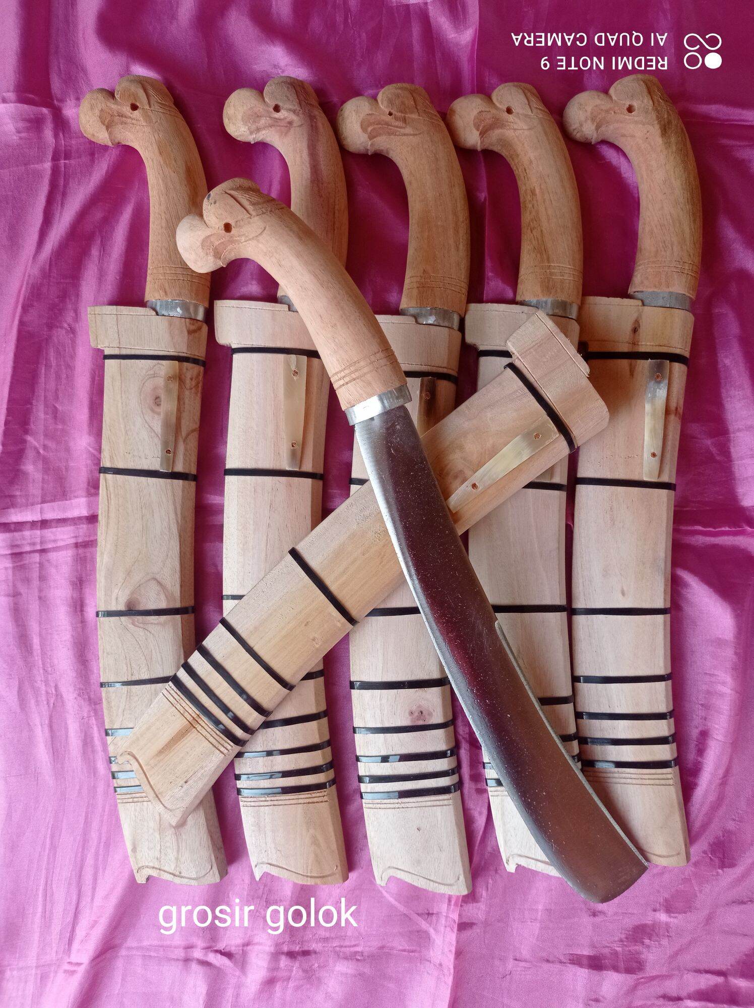 golok asli galonggong model Manukan full kai mahoni | Lazada Indonesia