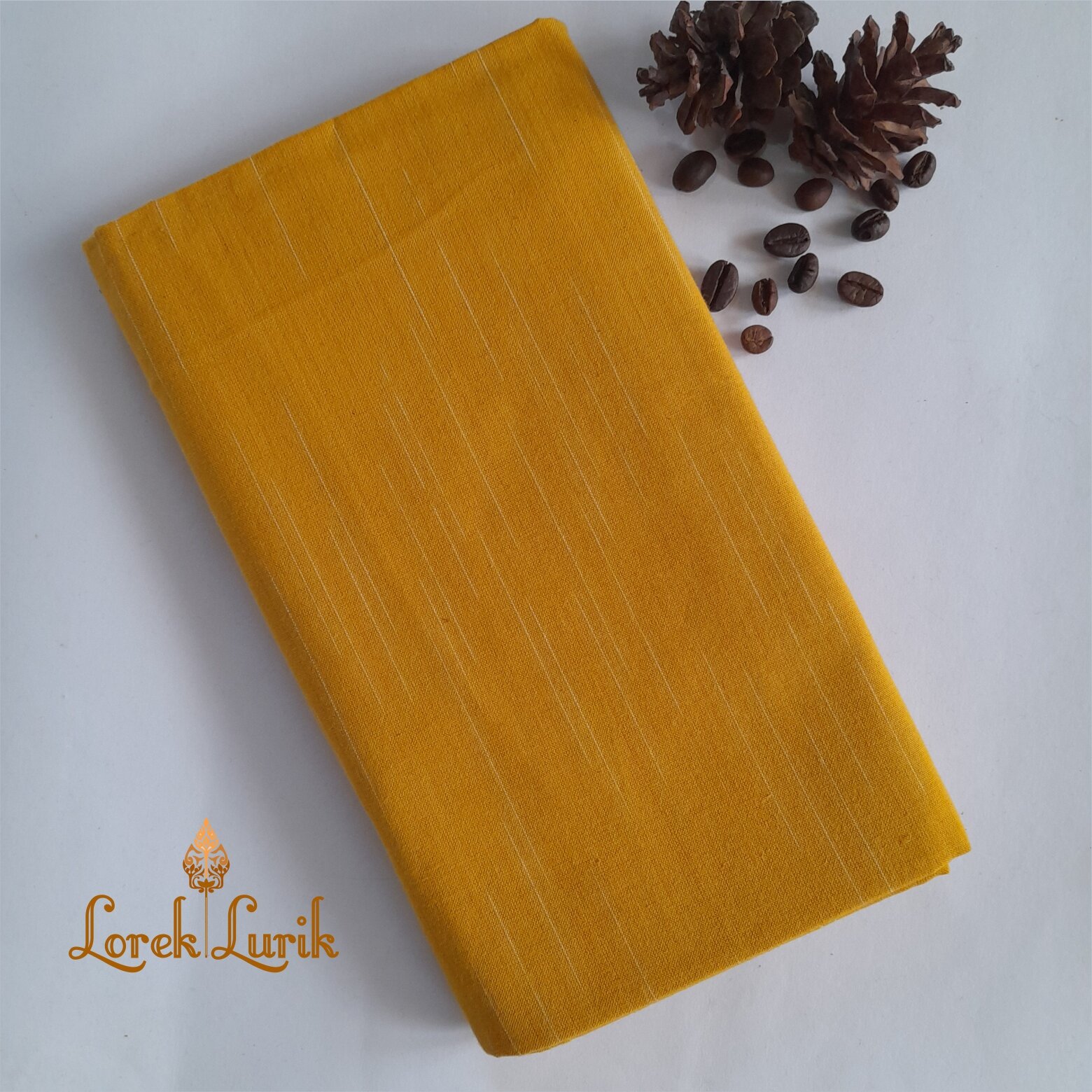 Kain Lurik Gerimis Kuning Kunyit / Lurik Kuning Bahan Kebaya Baju Adat ...