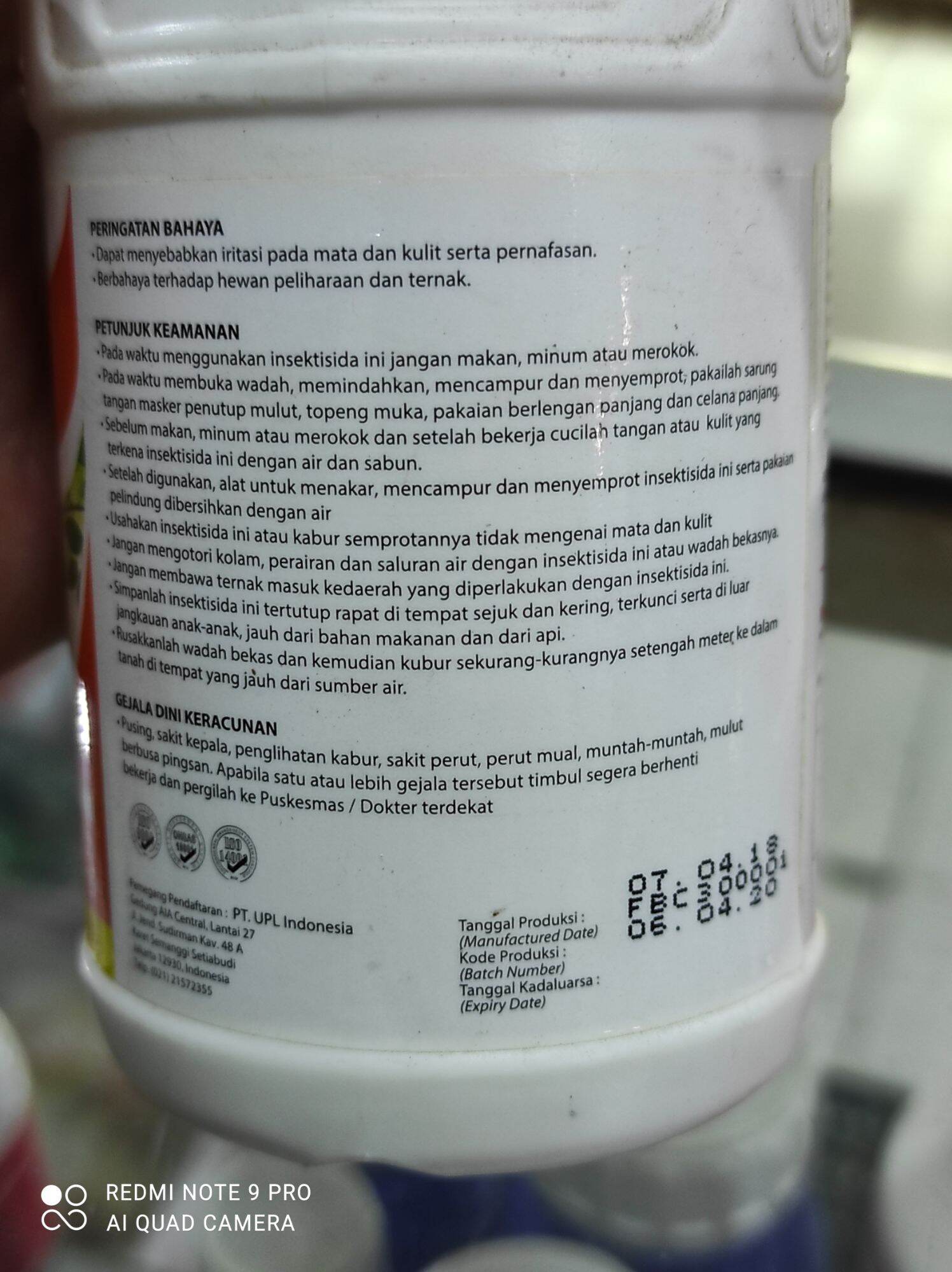 INSEKTISIDA BETAPRO 300SC 100ML UPL | Lazada Indonesia