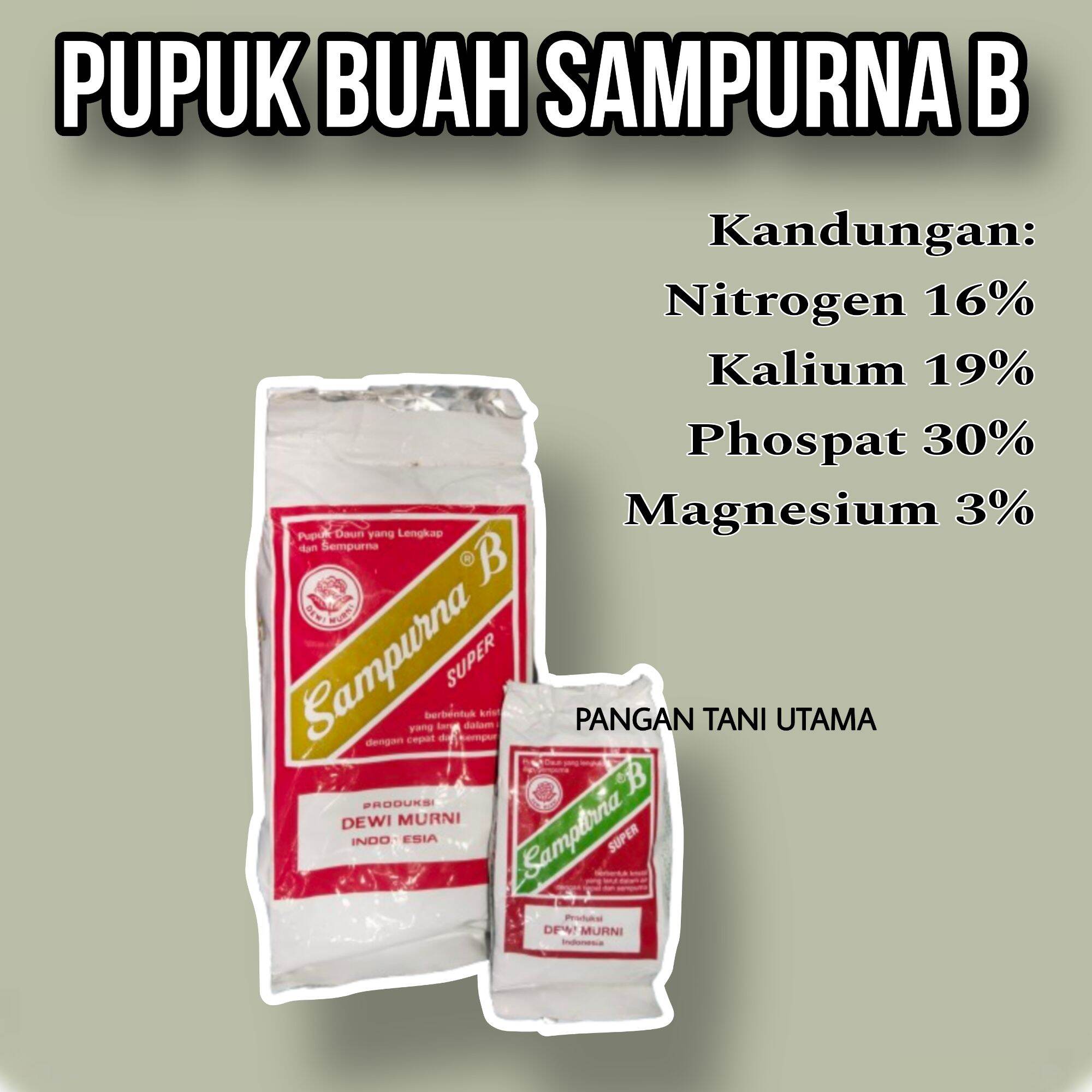 Pupuk Sampurna B 500 gram | Lazada Indonesia