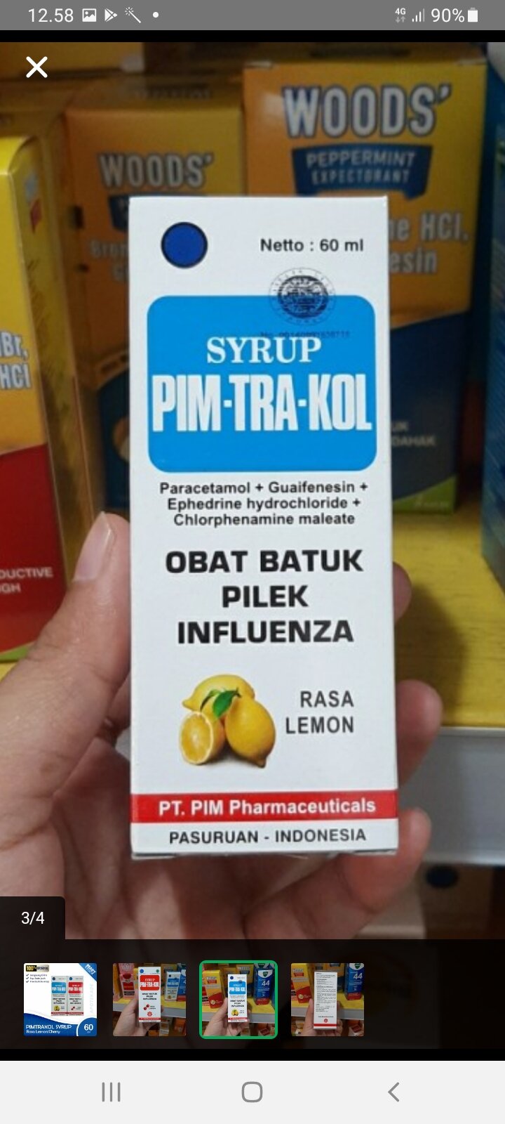pim tra col sirup 60ml obat batuk anak | Lazada Indonesia