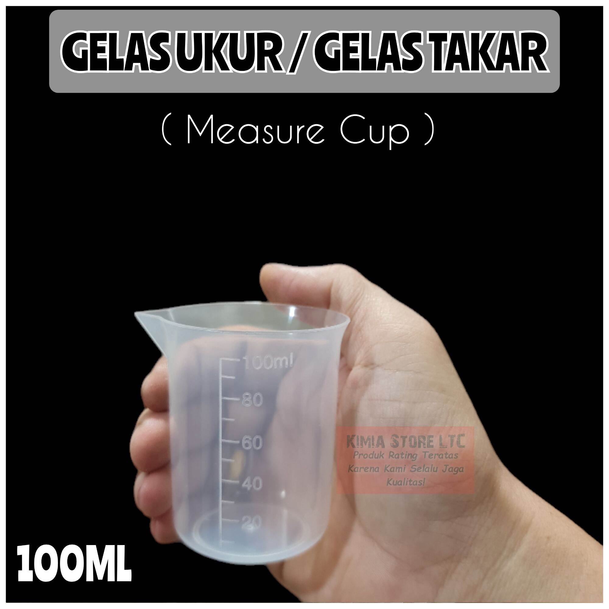 GELAS TAKAR 100 ML / GELAS TAKAR PLASTIK 100ML / GELAS TAKARAN 100ML ...