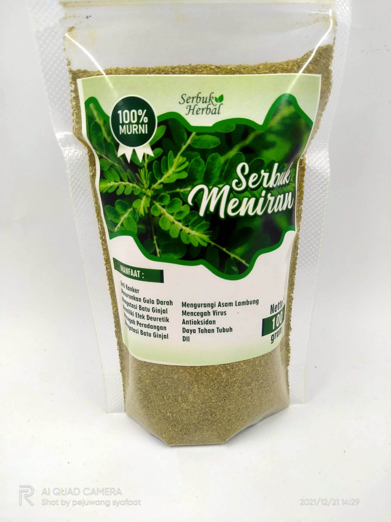 Serbuk Daun Meniran 100 g Simplisia Serbuk Daun Phyllanthus niruri ...
