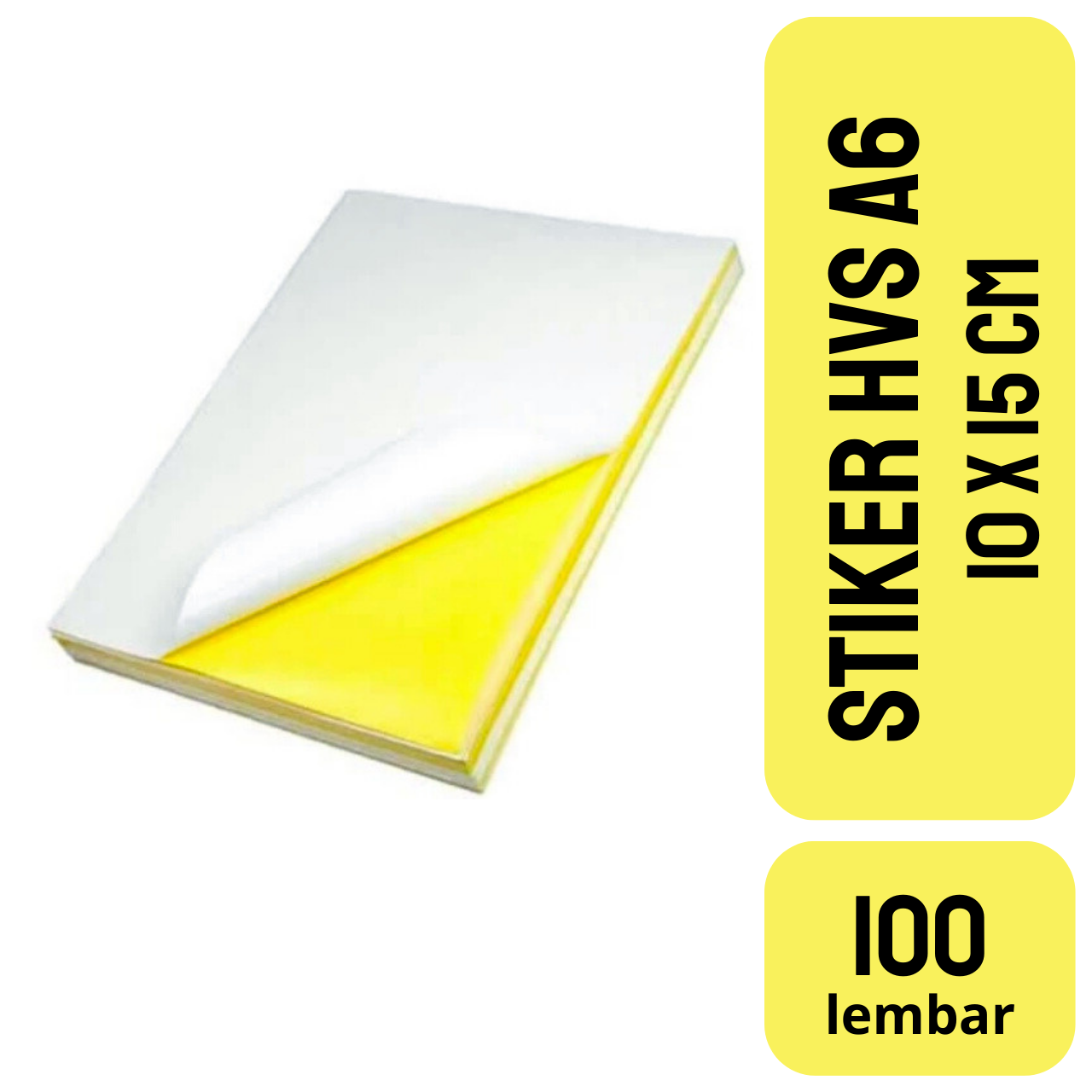 Kertas Stiker HVS A6 100 Lembar 10x15 cm Label Packing Online Shop ...