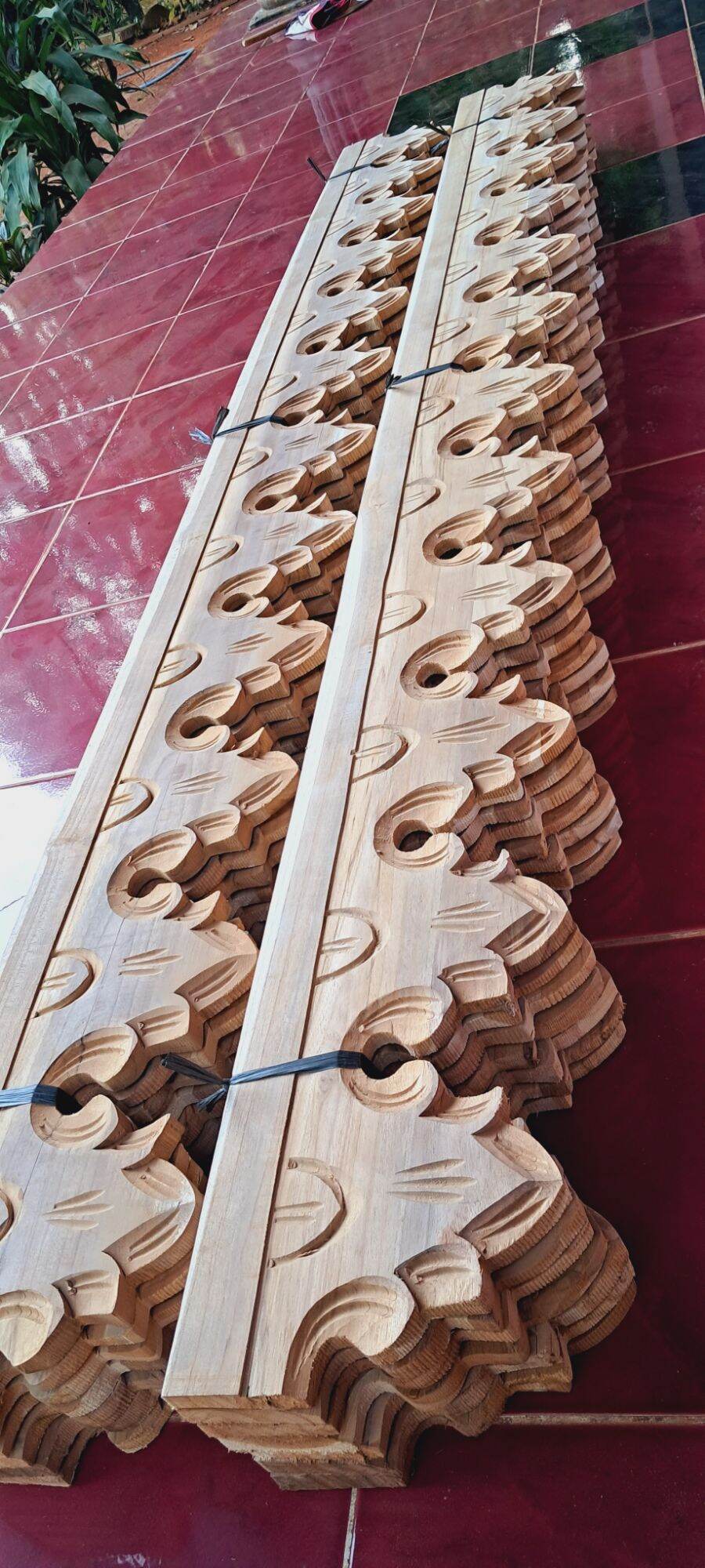 Lisplang cemara kerang kayu jati perhutani vareasi atap rumah joglo ...