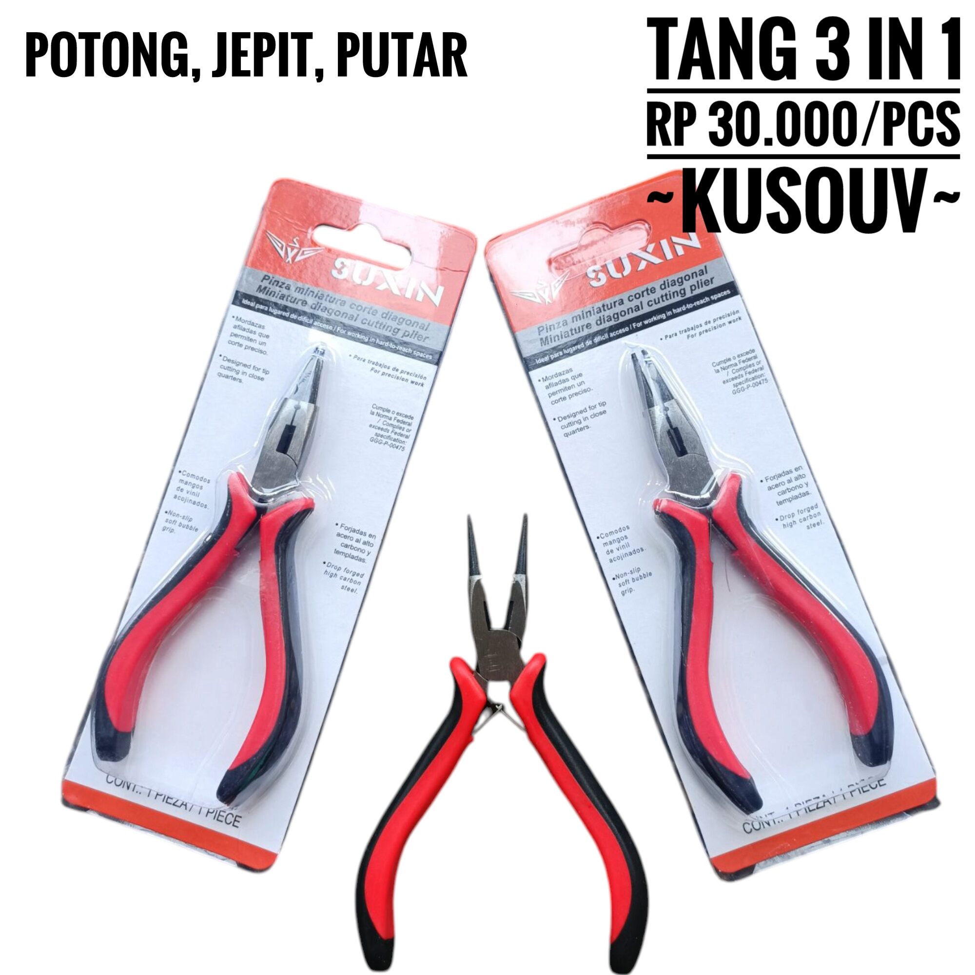 Tang 3 in 1 Multifungsi DIY/Tang Potong/Tang Jepit/Tang Putar | Lazada ...