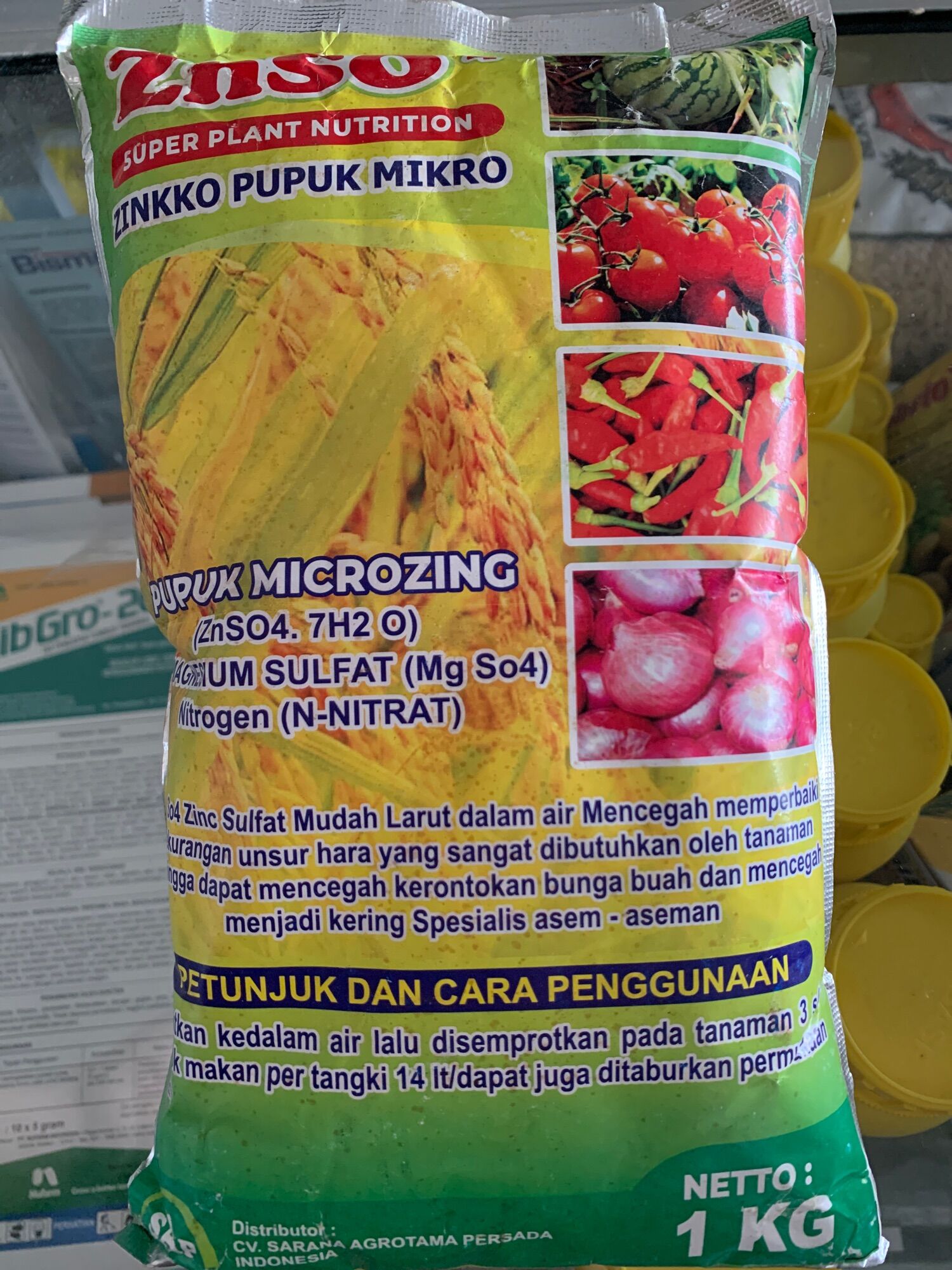 Pupuk Mikro Zinkko (znso4) Pencegah Tanah Asam - 1 KG | Lazada Indonesia