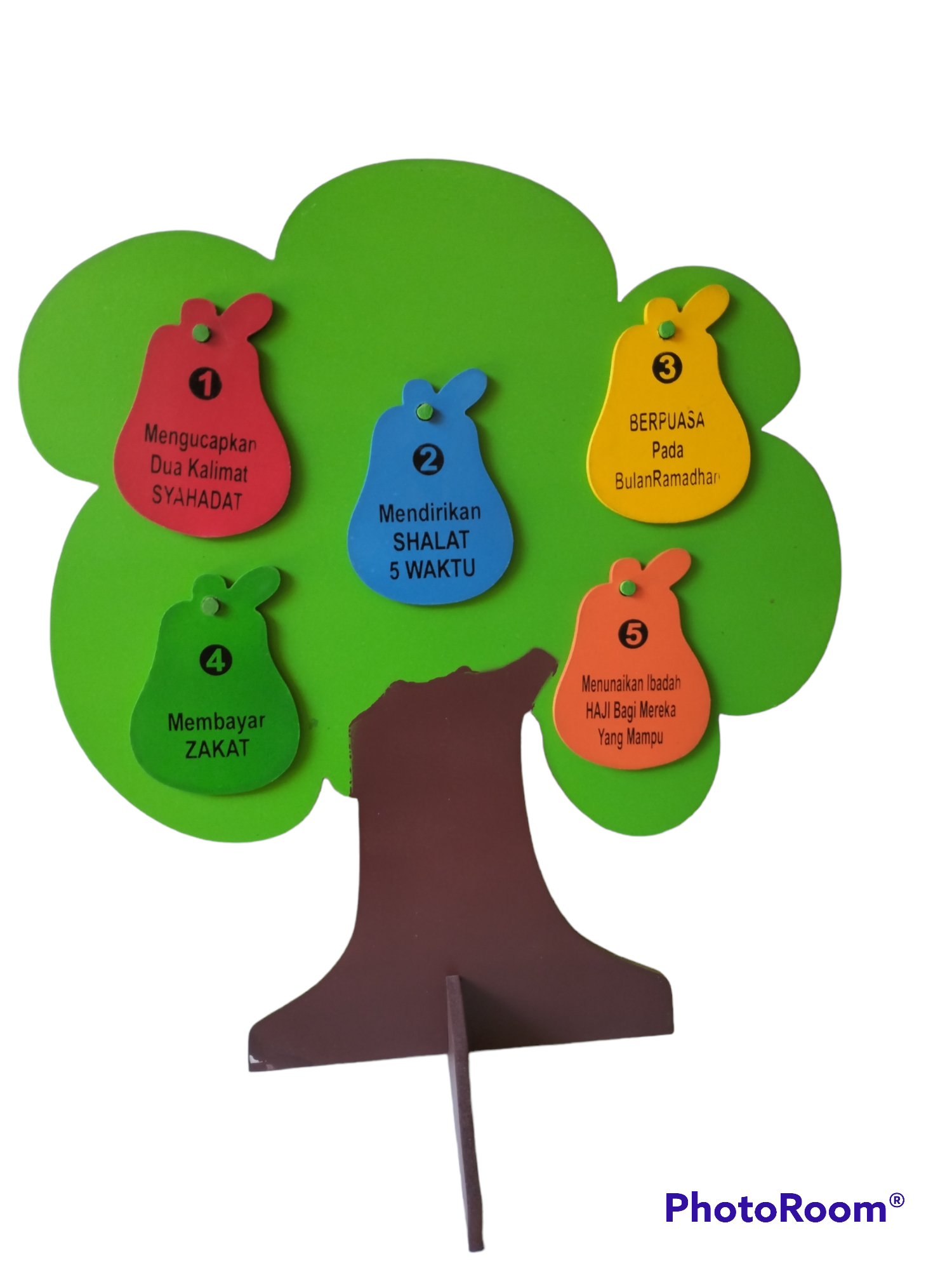 Mainan kayu pohon rukun islam | Lazada Indonesia