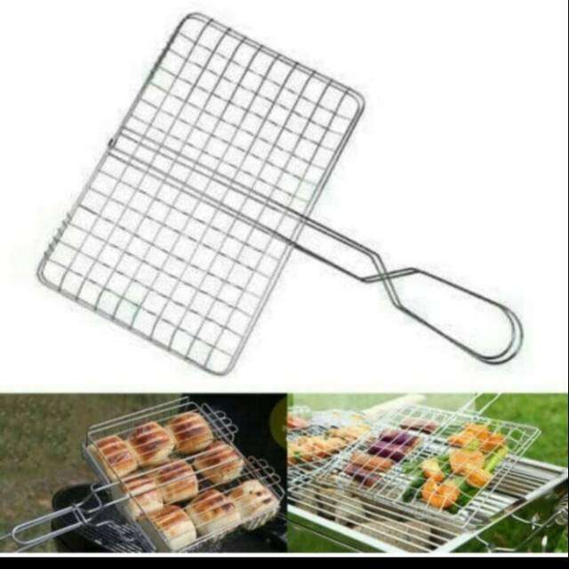 alat panggang ikan panggangan jepit bbq tebal | Lazada Indonesia