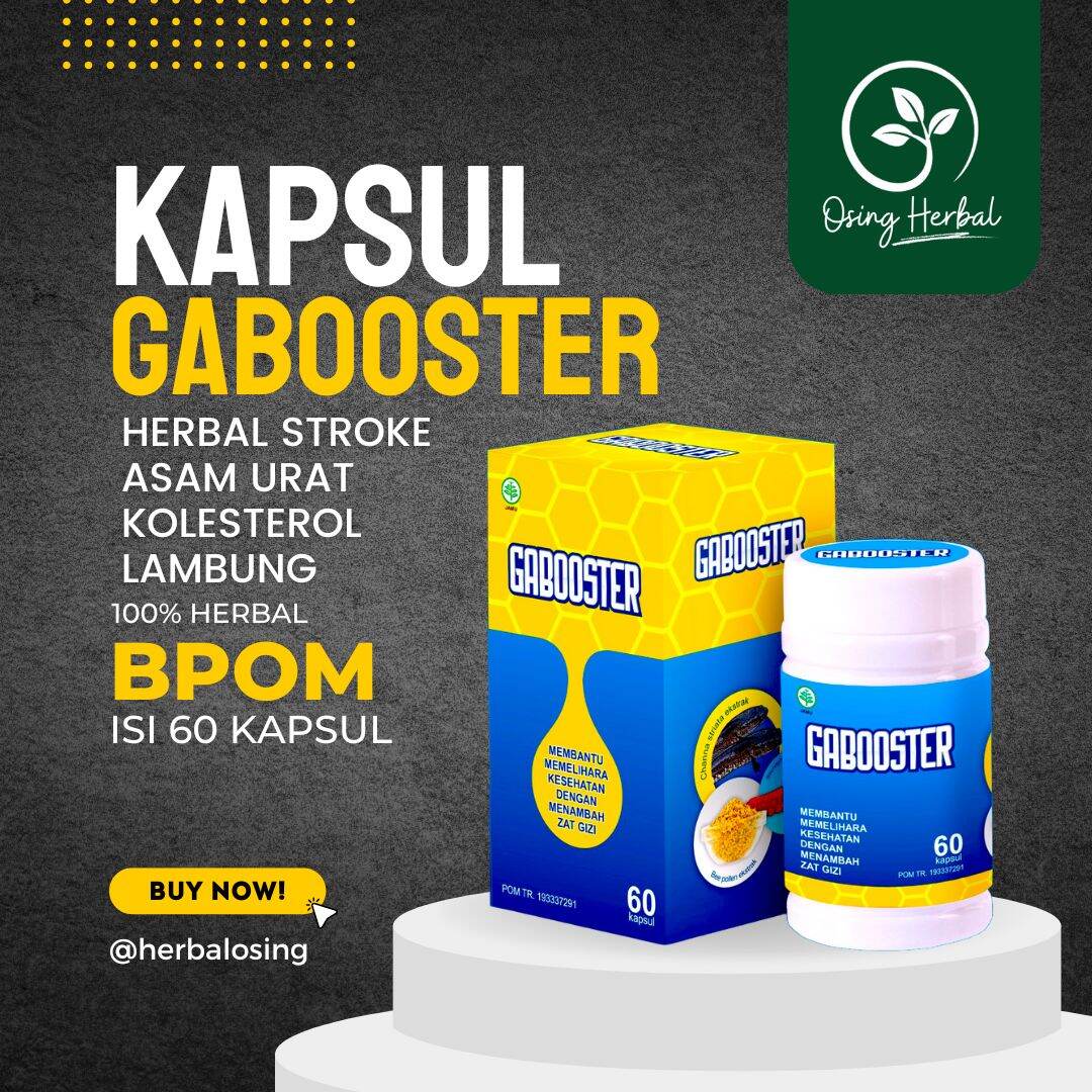 GABOOSTER Kapsul Herbal Asam Urat Stroke Lambung Diabetes | Lazada ...