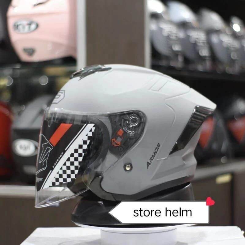 HELM JS ARMOR SOLID VISOR WARNA | Lazada Indonesia