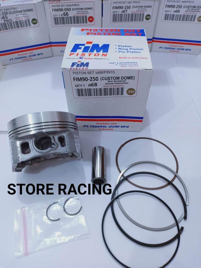 piston fim custom dome basis pen 15 ukuran 65 66 67 68 pen 15 sesuai ...