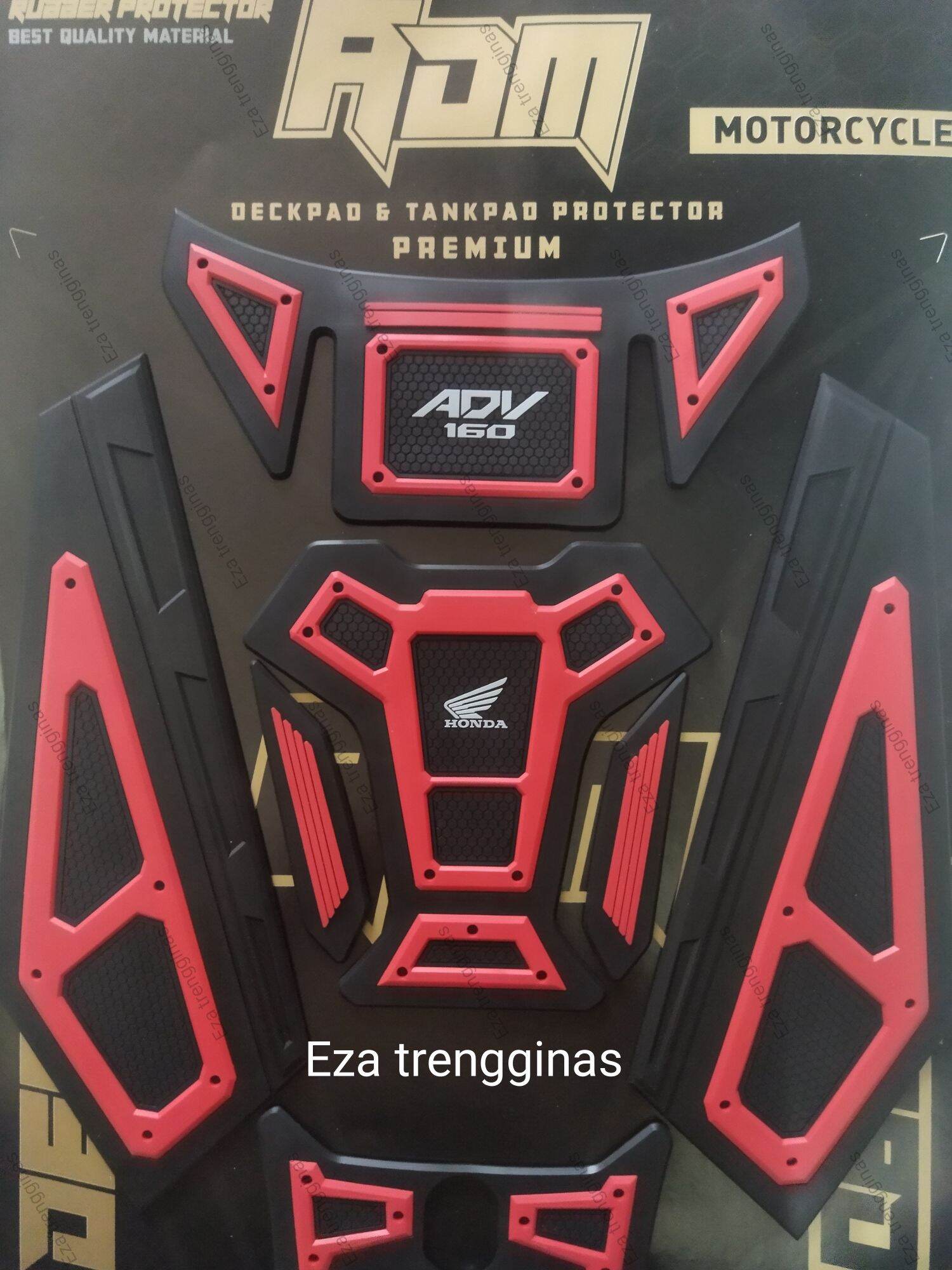 Tankpad honda ADV 160 2022 tank pad honda ADV 160 2022 full hitam merah ...