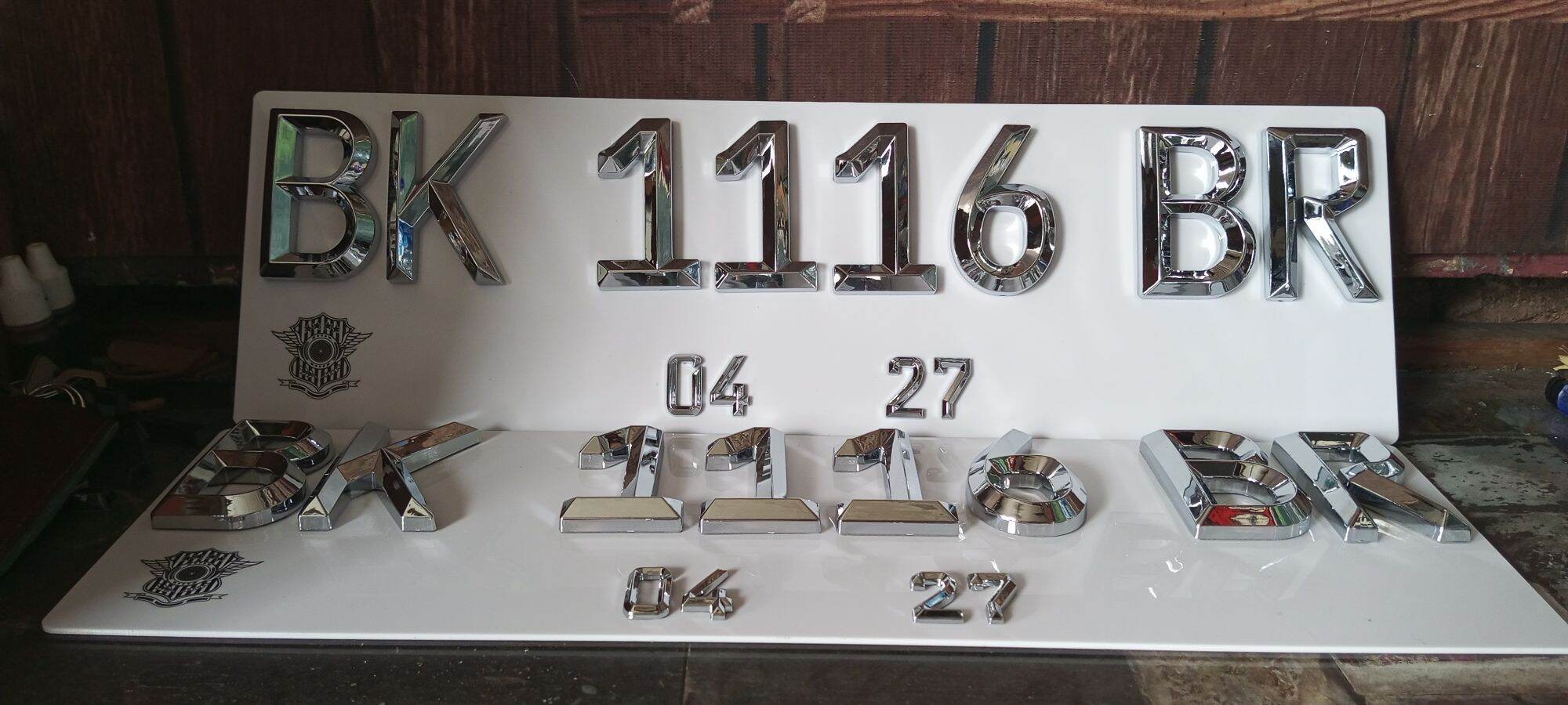 Plat nomor mobil Chrome || jenis Viramid FE-Schrift || font baru ...