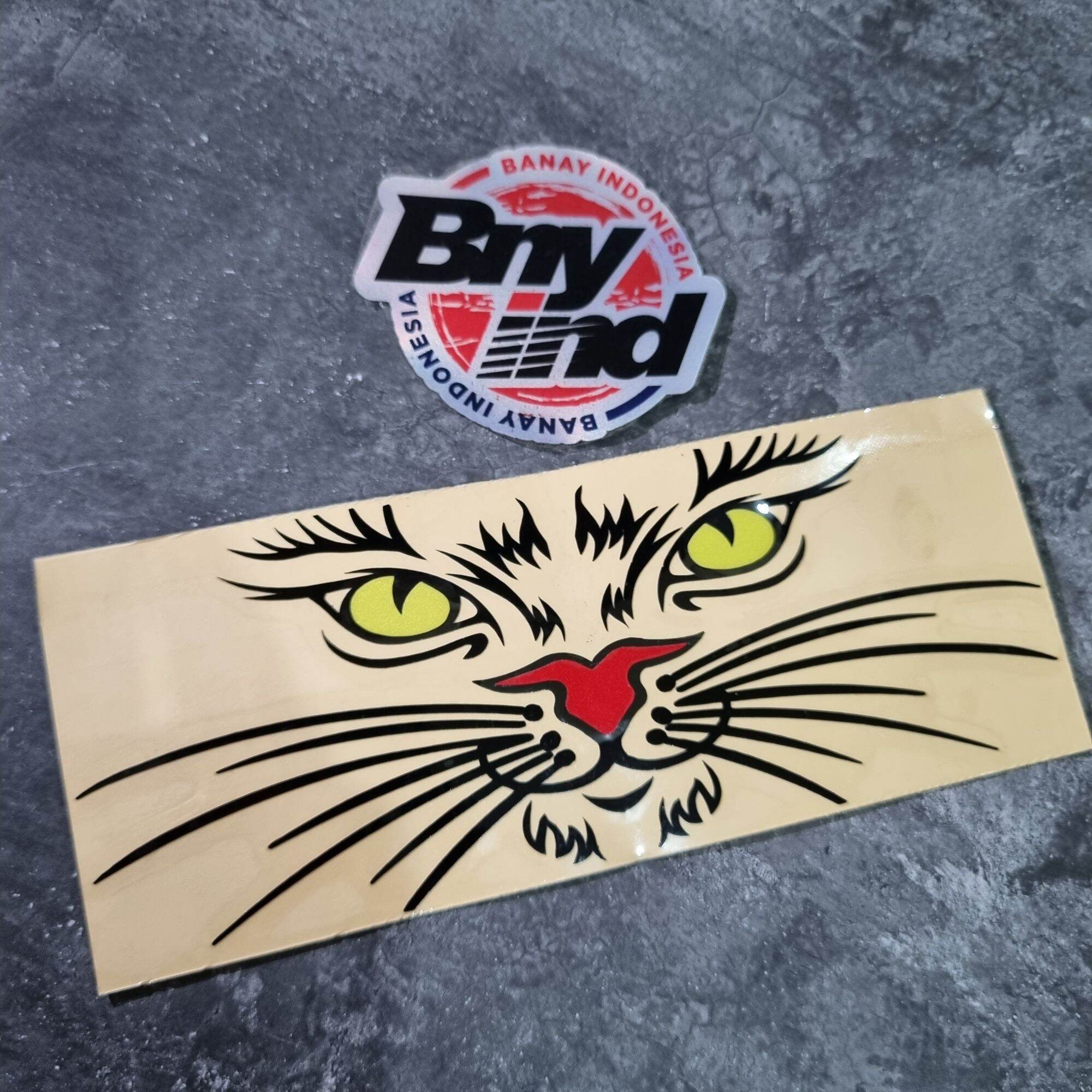 Sticker MATA KUCING Stiker KUMIS KUCING Cutting | Lazada Indonesia