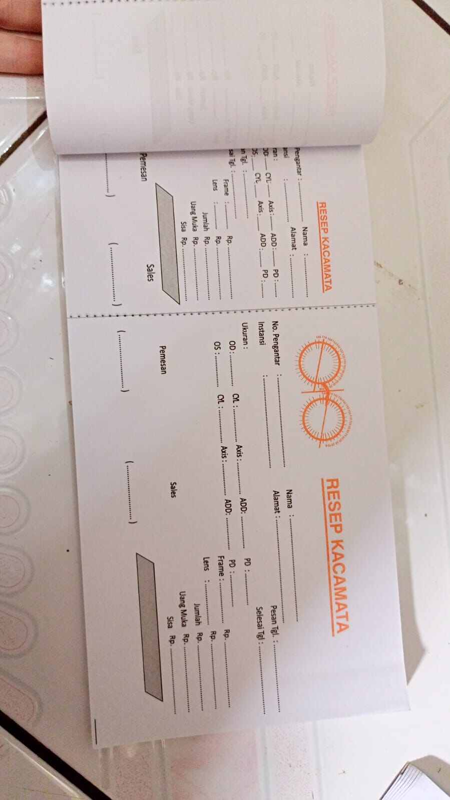 Nota Resep Kwitansi Pembelian Kacamata Isi 100 Lembar | Lazada Indonesia