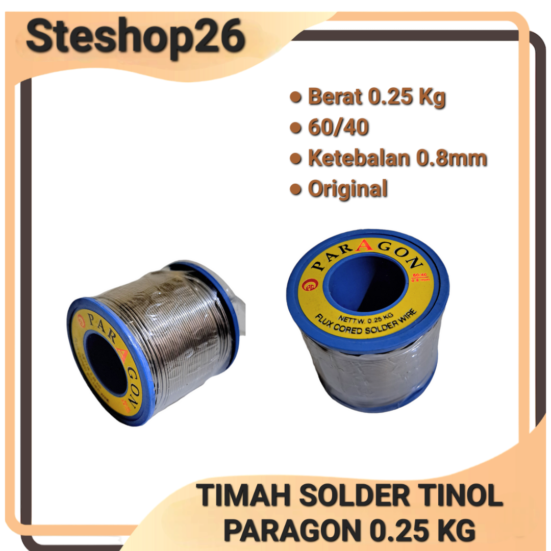 TIMAH SOLDER TIMAH TINOL PARAGON 250 GRAM | Lazada Indonesia