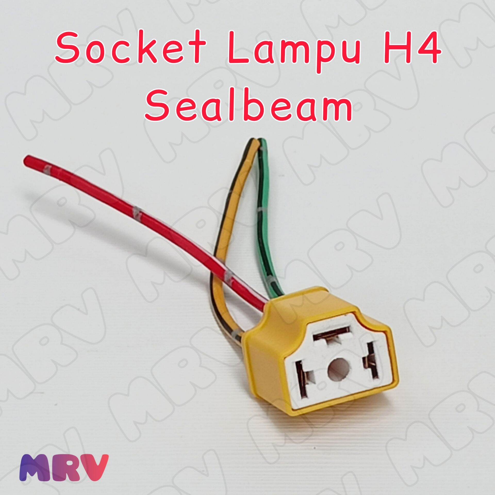 Socket Lampu H4 Keramik Sealbeam Soket Lampu H4 | Lazada Indonesia