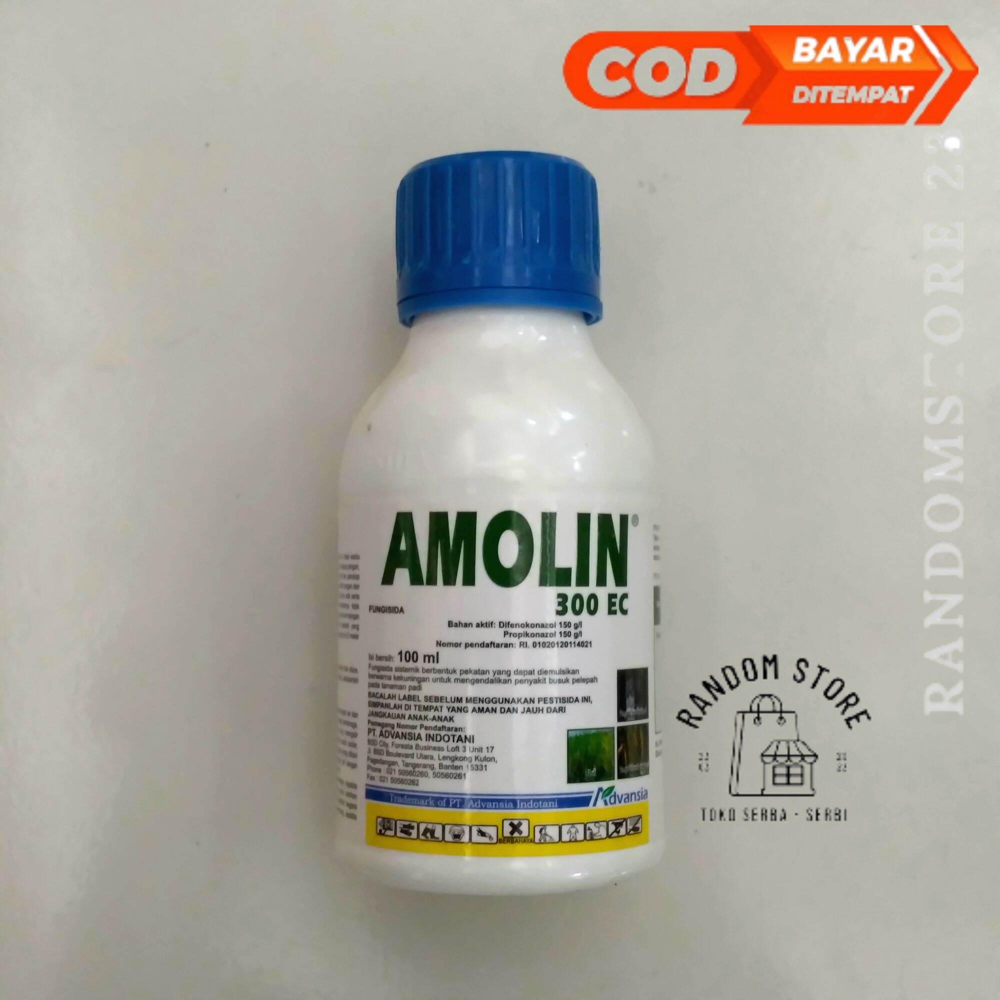 FUNGISIDA PLUS ZPT AMOLIN 300 EC 100 ML Berbahan Aktif Difenokonazol ...