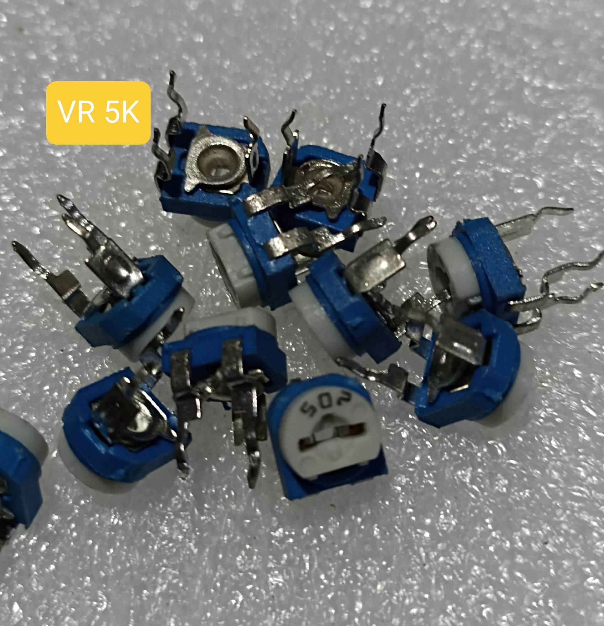 5BUAH Trimpot 5k ( 502 ) Trimpot Trimmer Variable Vertical Vr Blue ...