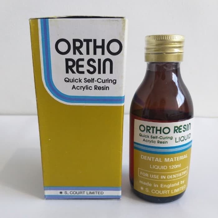 Ortho Resin Self Curing Acrylic Liquid 120 ml | Cairan Akrilik SC Cure ...