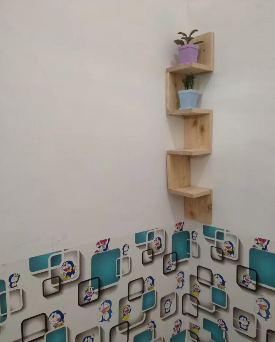 Rak Sudut Kayu ,Rak sudut minimalis, rak sudut dinding kayu | Lazada ...