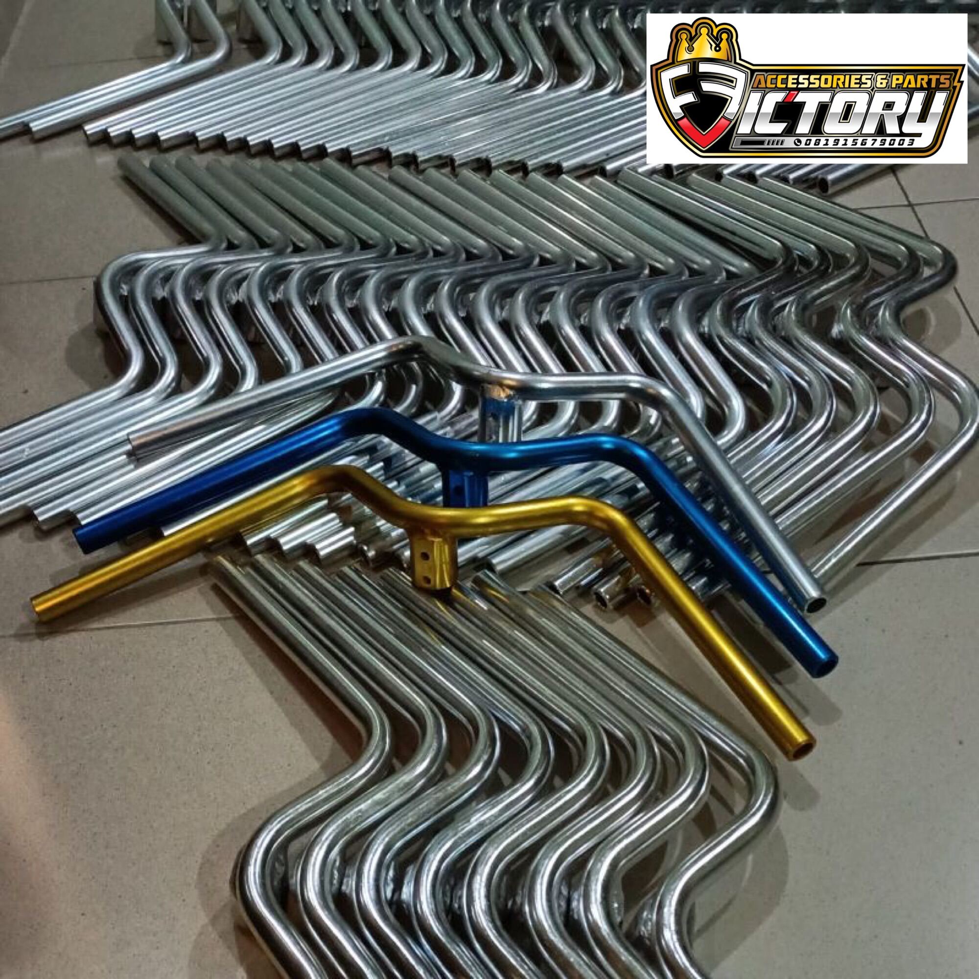 Stang stir setir sleep engine almunium alumunium new model tebal 4 mm ...