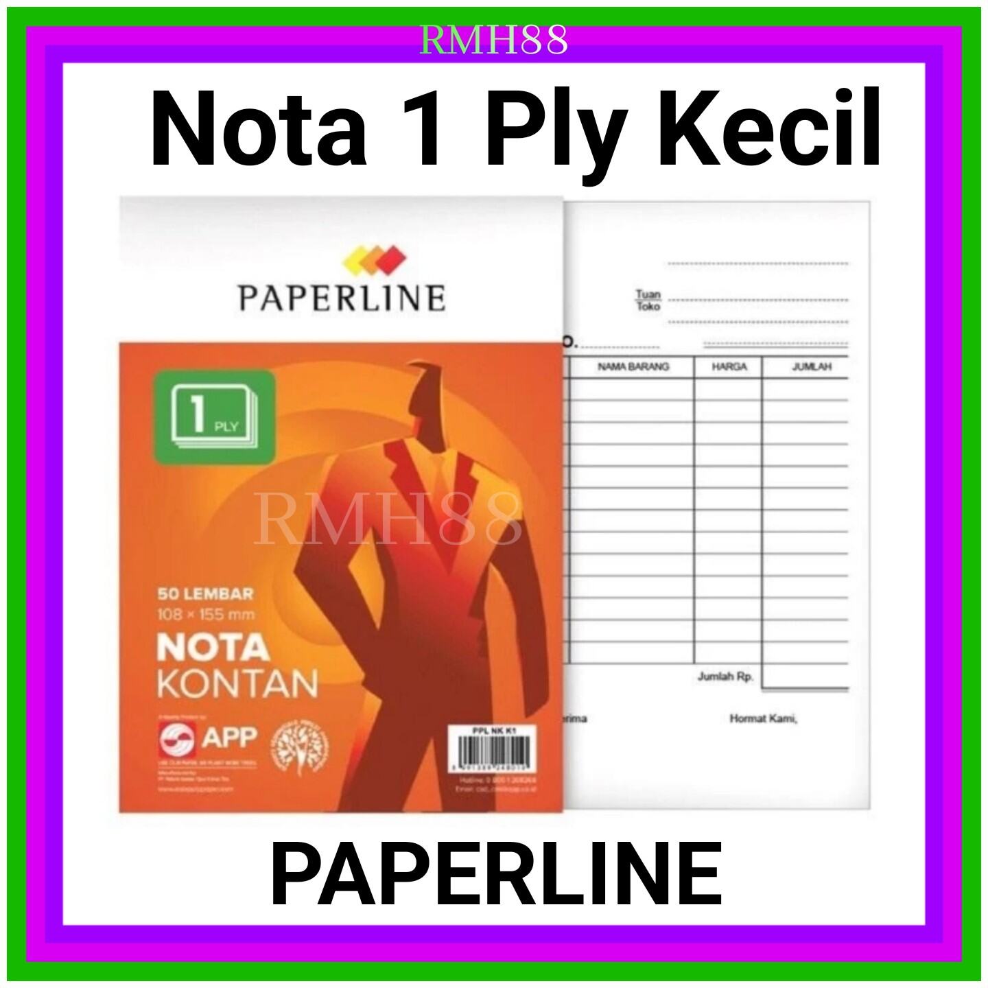 Nota 1 Ply Kecil PAPERLINE [ Per 1 Pcs ] | Lazada Indonesia