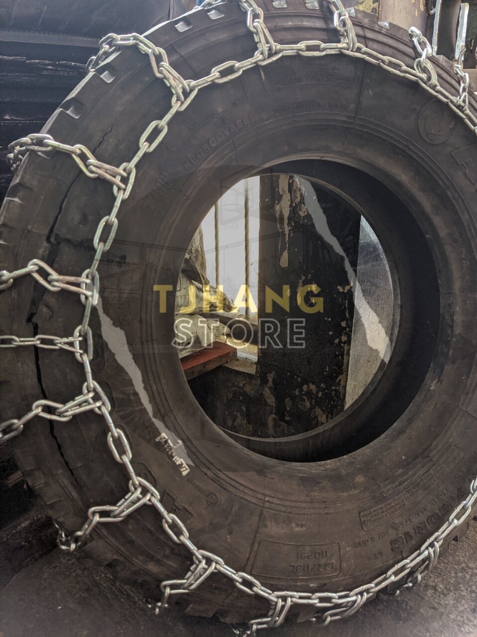 Rantai ban mobil full galvanis untuk jalan berlumpur untuk ring 15, 16 ...
