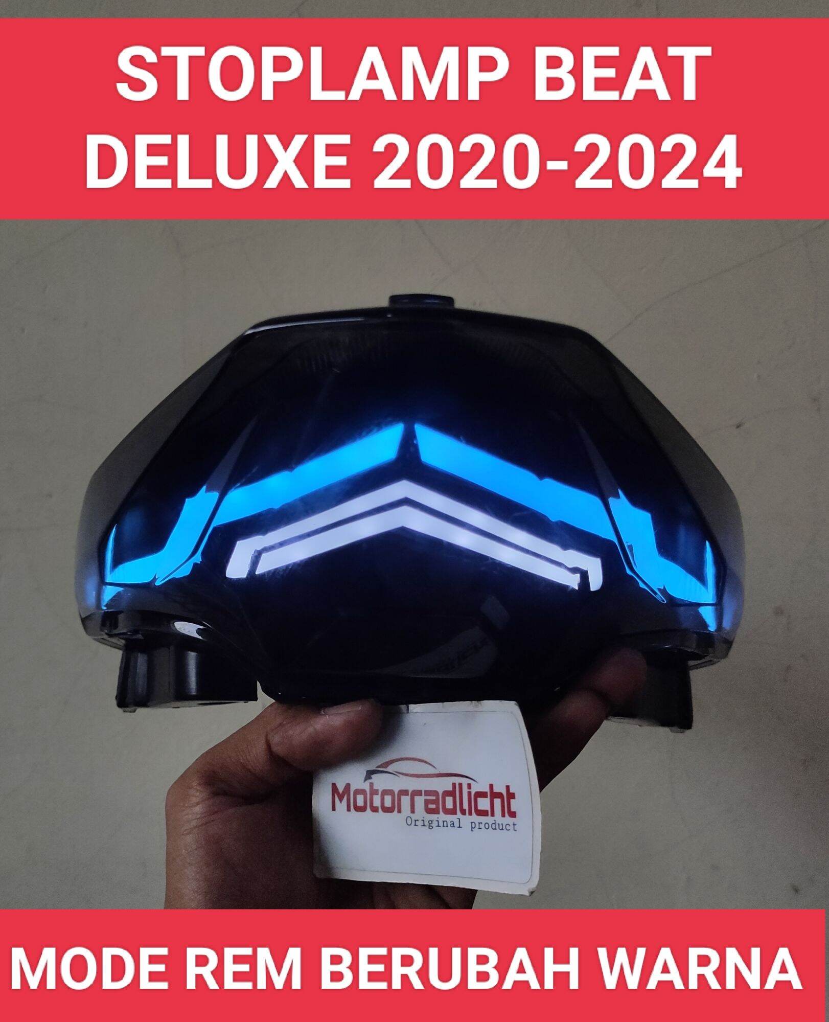 Stoplamp beat deluxe lazy 2020-2024||blue ice | Lazada Indonesia