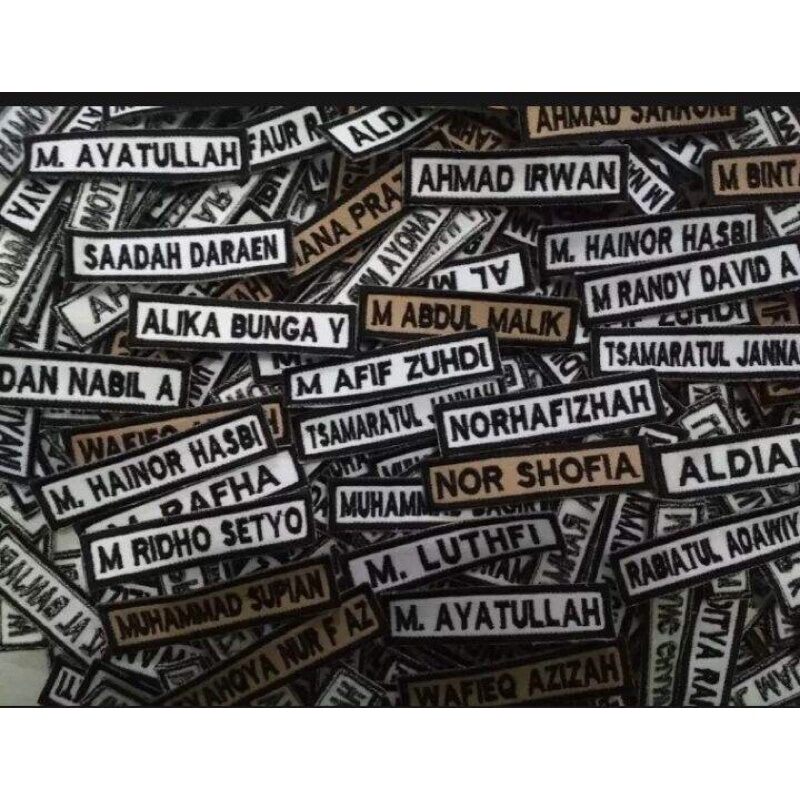 bed nama, nama siswa , bordir nama | Lazada Indonesia