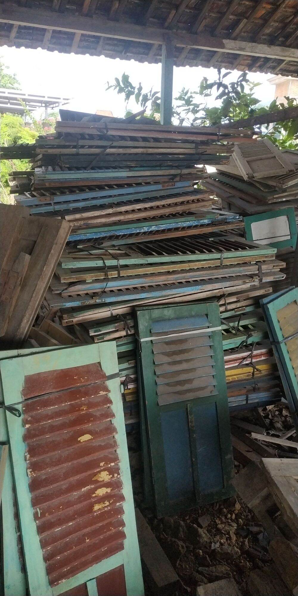 jendela krepyak kayu jati asli kuno | Lazada Indonesia